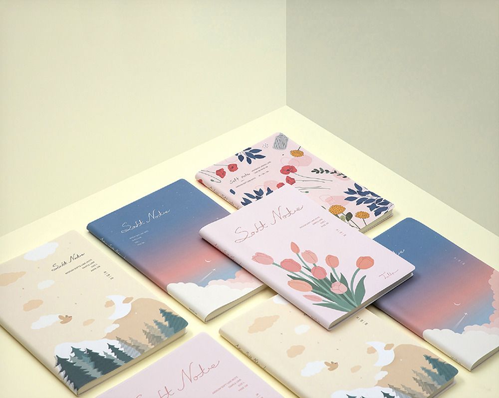 MochiThings: Large Ardium Soft Lined Notebook