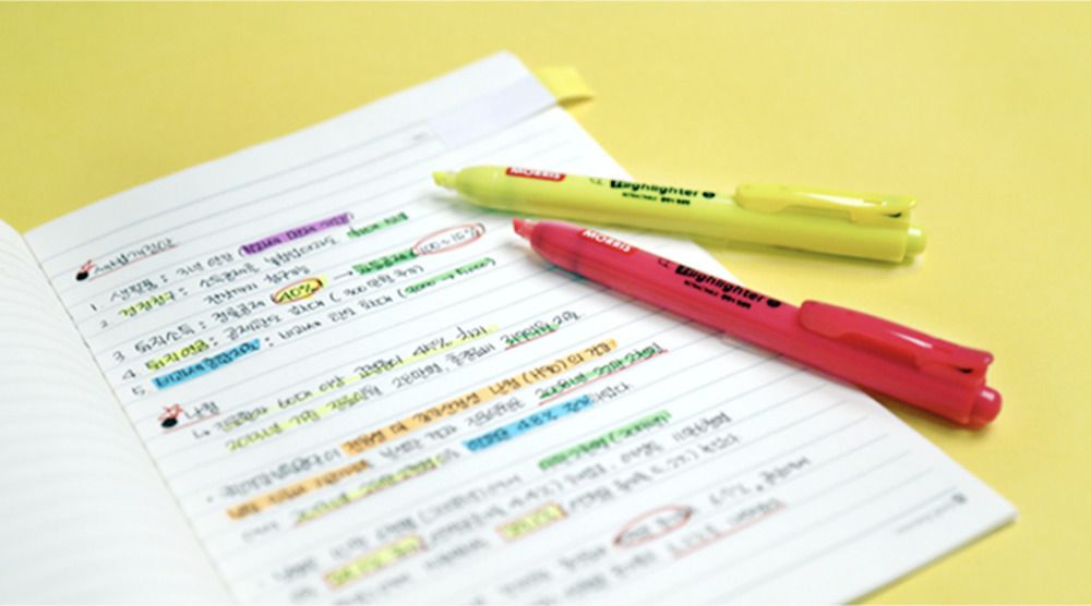 MochiThings: Basic Retractable Highlighter Set