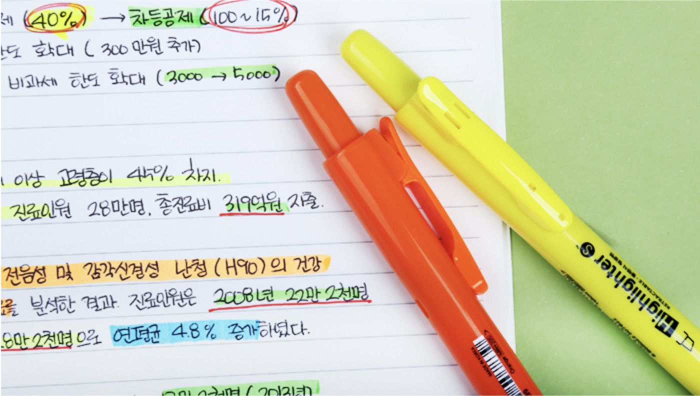 MochiThings: Basic Retractable Highlighter Set