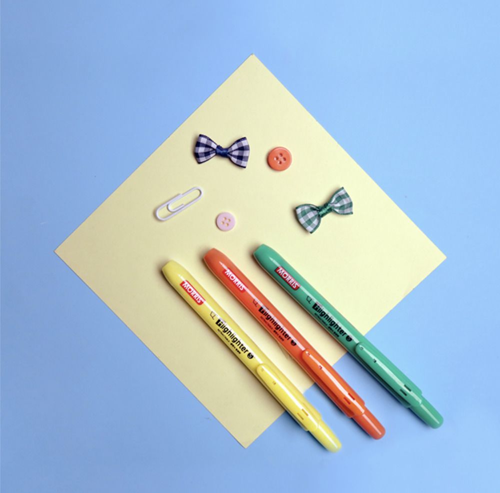 MochiThings: Basic Retractable Highlighter Set