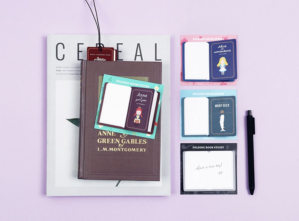 MochiThings: Literature Foldable Book Sticky Note