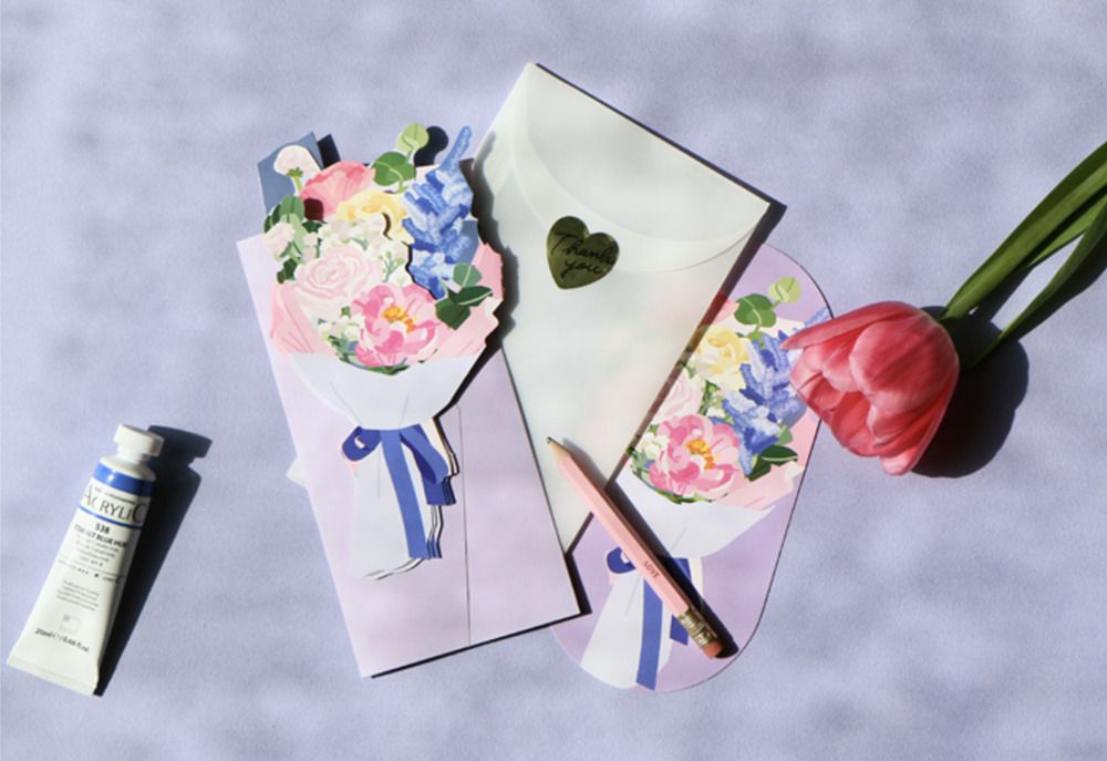 MochiThings: Flower Gift Envelope & Card
