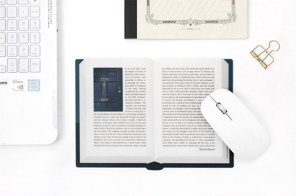 MochiThings: World Literature Opened Book Mouse Pad
