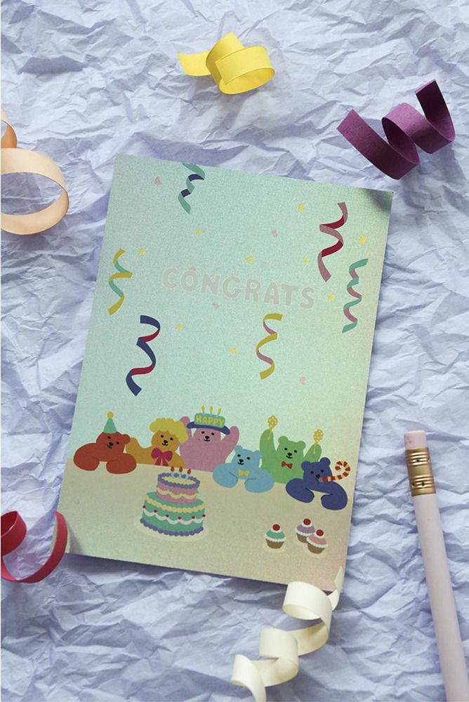 MochiThings: Jelly Bear Hologram Postcard